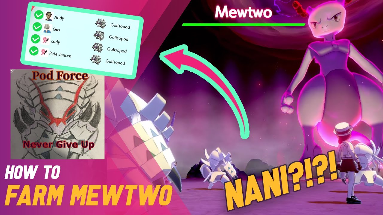 POD FORCE?!?! EASY + QUICK Golisopod VS Mewtwo RAID Farming in Pokemon ...