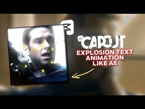 CAPCUT | Explosion Text Animation Like AE - Easy Tutorial - YouTube