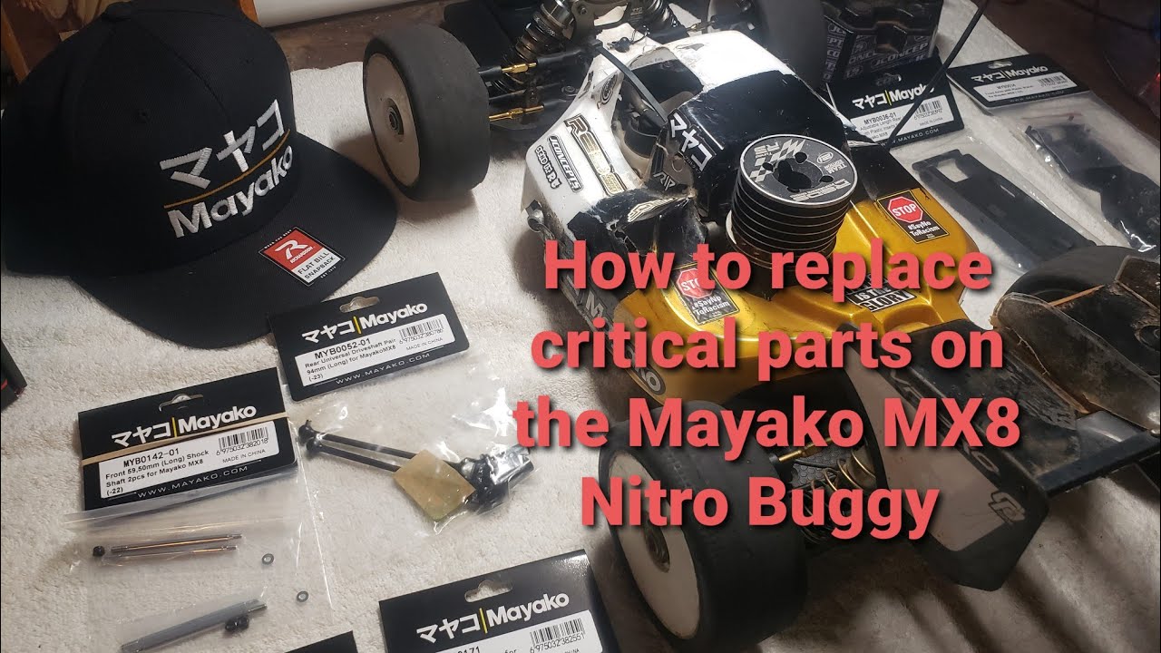 How to Replace critical parts on the Mayako MX8 Nitro Buggy - YouTube