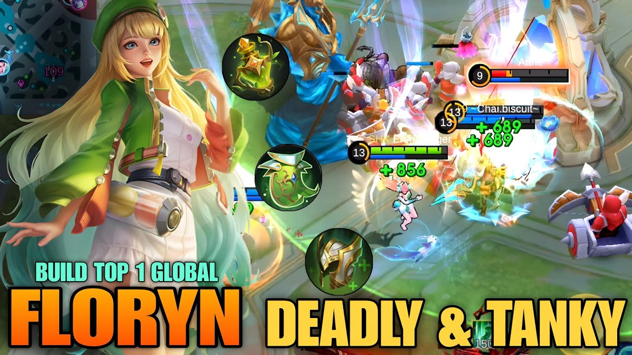 DEADLY & TANKY!! SUPER TANK FLORYN MVP PLAYS!! - BUILD TOP 1 GLOBAL ...