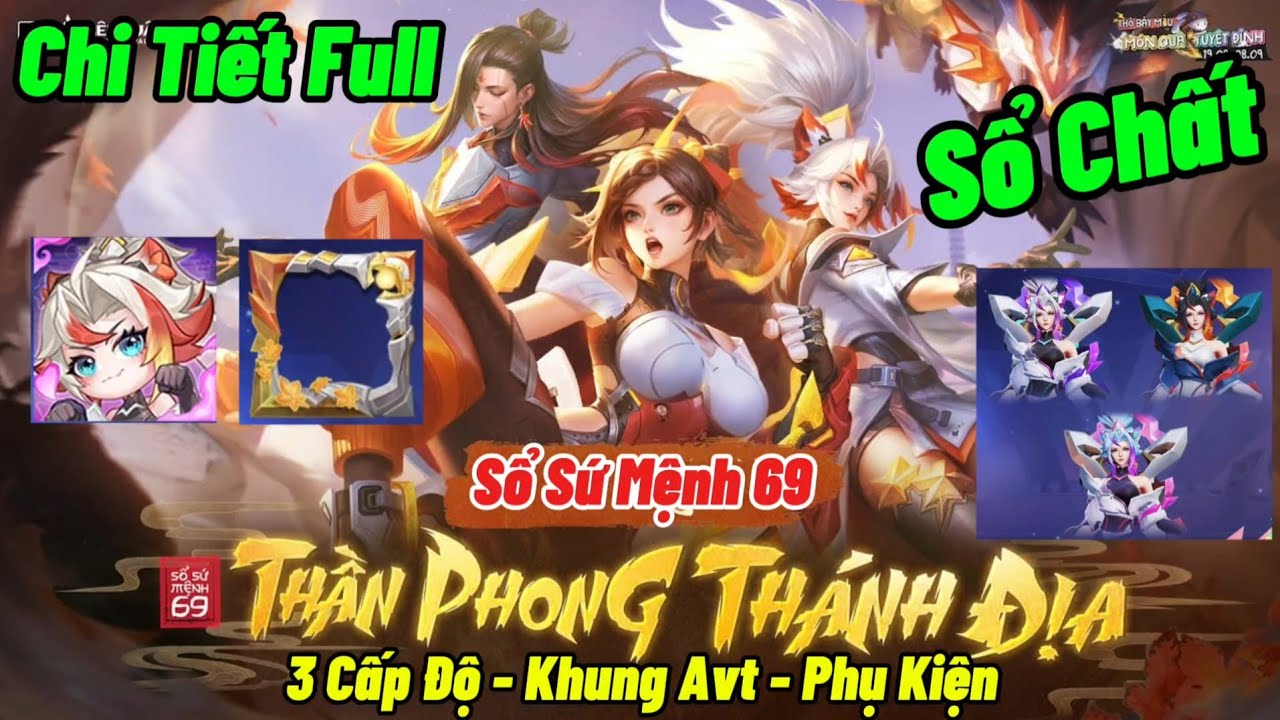 Sổ Sứ Mệnh Mùa 69 Chi Tiết Full 3 Cấp Độ, Khung Avt, Phụ Kiện - Review ...