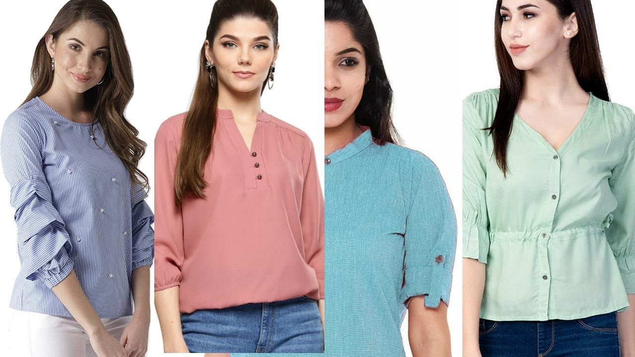 Latest Trendy Tops Designs/Stylish Top Collection for Girls/Long ...