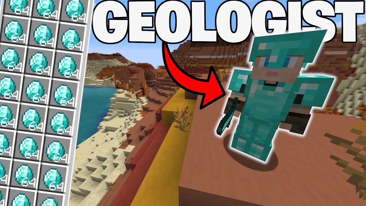 Real GEOLOGIST Goes Diamond Mining In MINECRAFT - YouTube