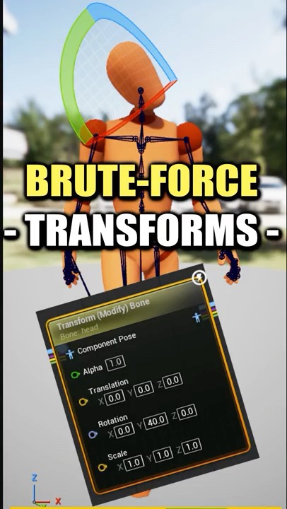 UE5: Transform Bone Node (Custom Transform Control) - YouTube