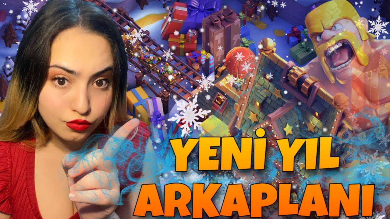 YENİ YIL ARKA PLANI İNCELEME ⚔️ (HEDİYE EDİYORUM!) | Clash of Clans ...