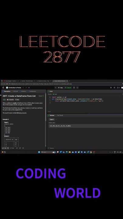 Leetcode 2877 Python Problem Trend Ai Coding Python Education Ytshorts 2877 Youtube