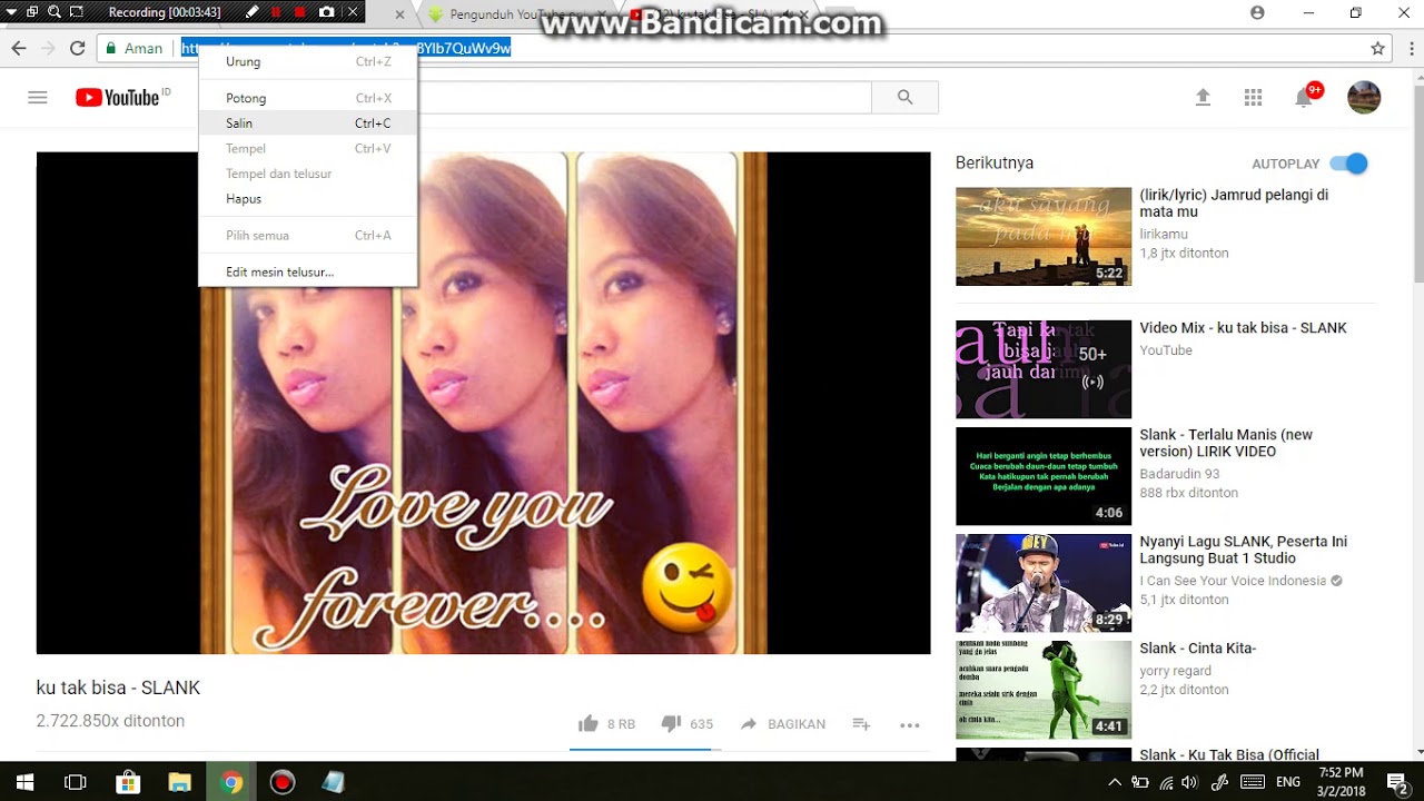 Cara mendownload video di youtube dengan ss - mokasinzip