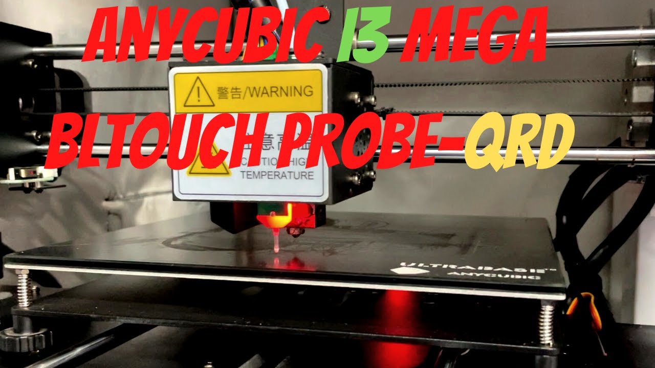 BLTouch Probe install- AnyCubic i3 Mega- QRD - YouTube