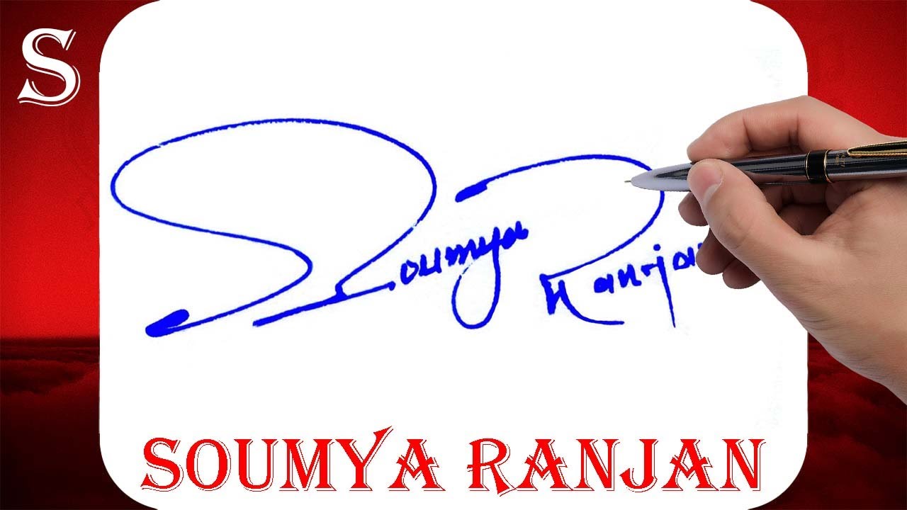 Soumya Ranjan Name Signature Style - S Signature Style - Signature ...