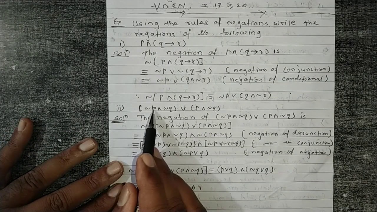 Chapter 1 Inverse, Converse, contrapositive detailed explanation and ...