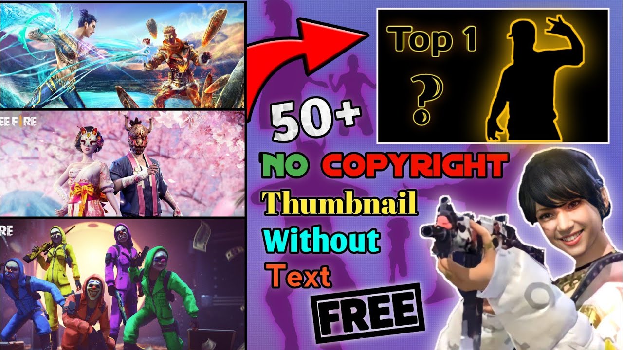 No Copyright Thumbnail Without Text Download||How To Make Thumbnail For ...