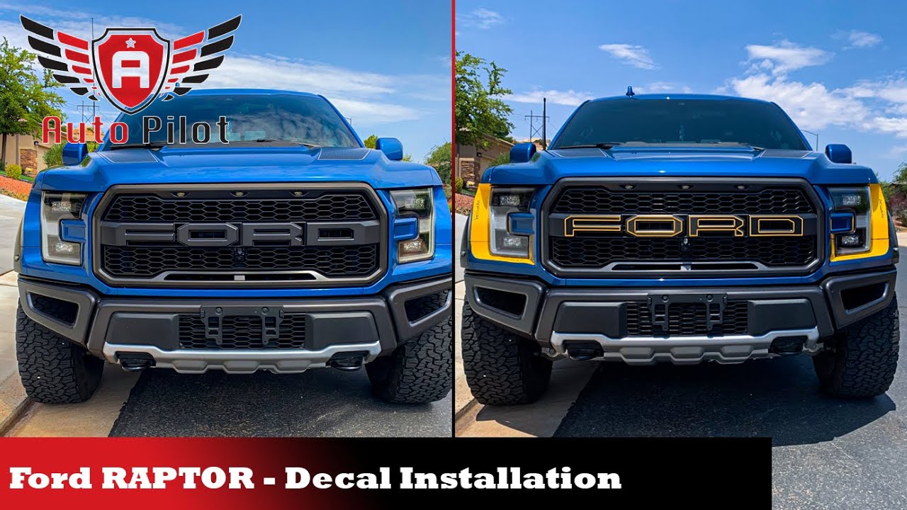 Ford Raptor Decal Installation | Front grill & Tailgate | Autopilot ...