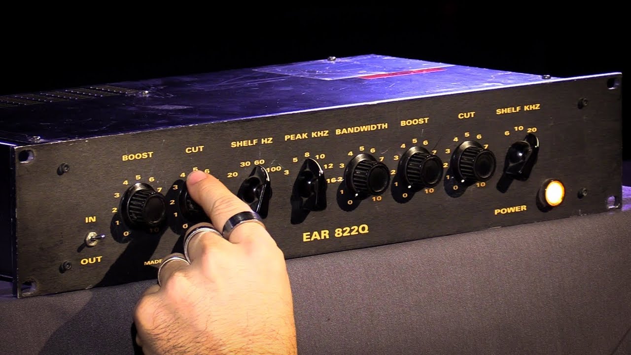 The EAR 822Q Equaliser In Action - YouTube