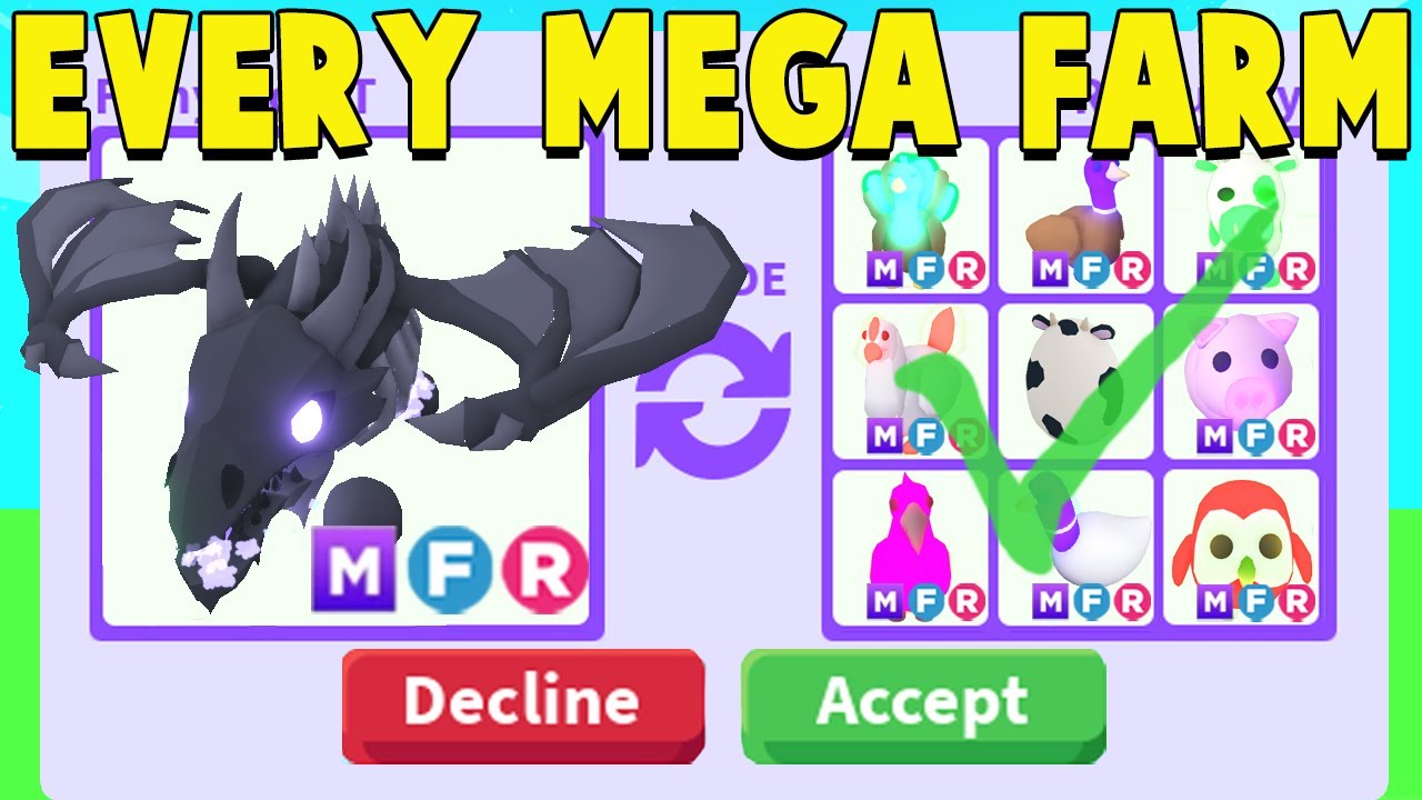 I traded for EVERY MEGA PET in FARM EGG! - YouTube