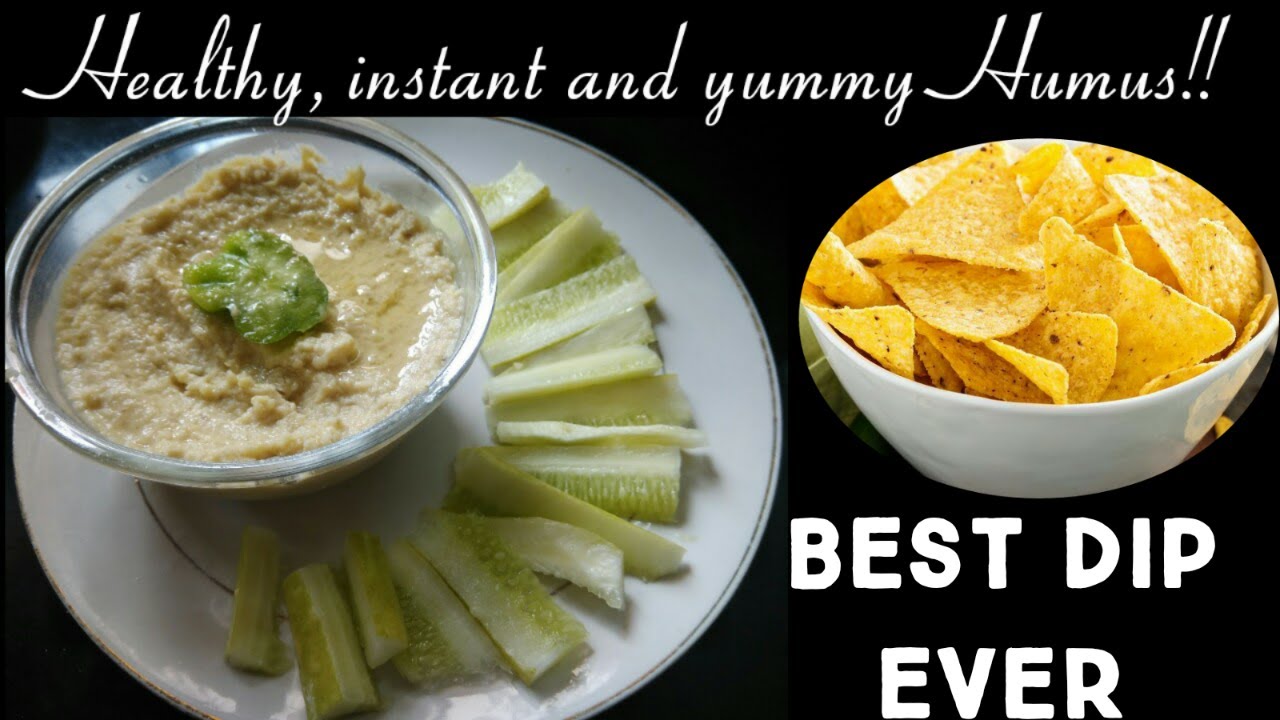 Healthy, instant and yummy Humus!! Amazing dip - YouTube