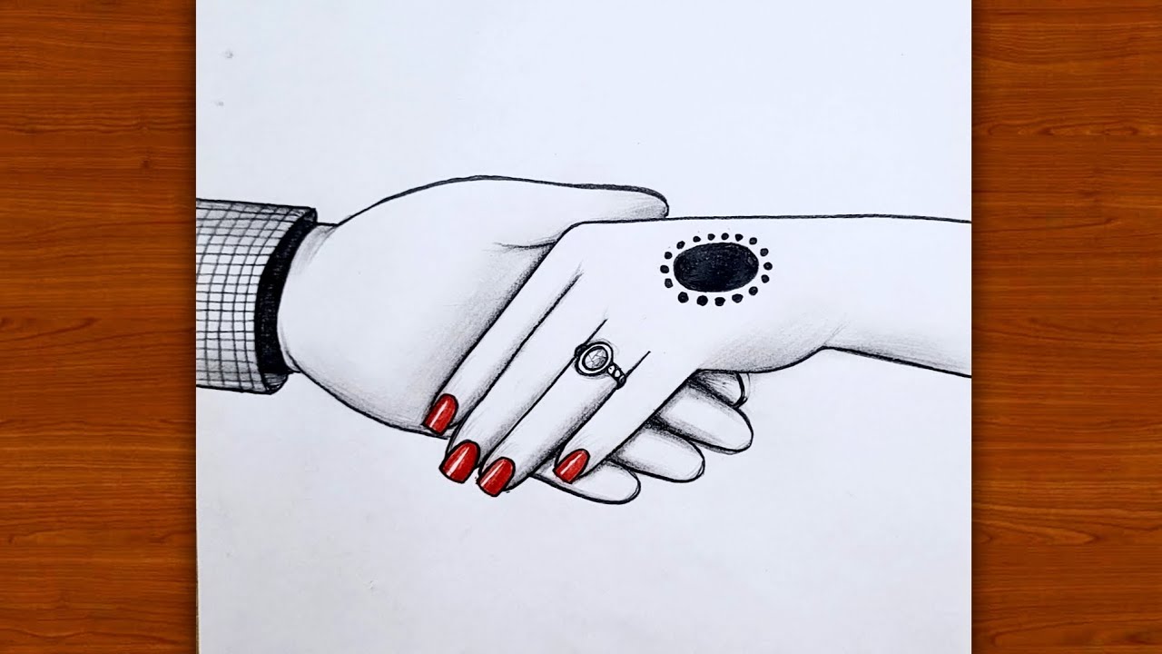 How to draw easy couple hands | Propose drawing Easy drawing ideas ...