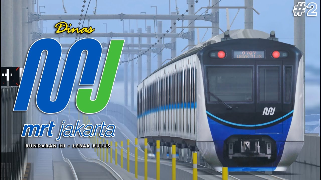 100% REAL SCALE!!! || DINAS MRT JAKARTA FASE 1 ( BHI - LBB ) PART 2 ...