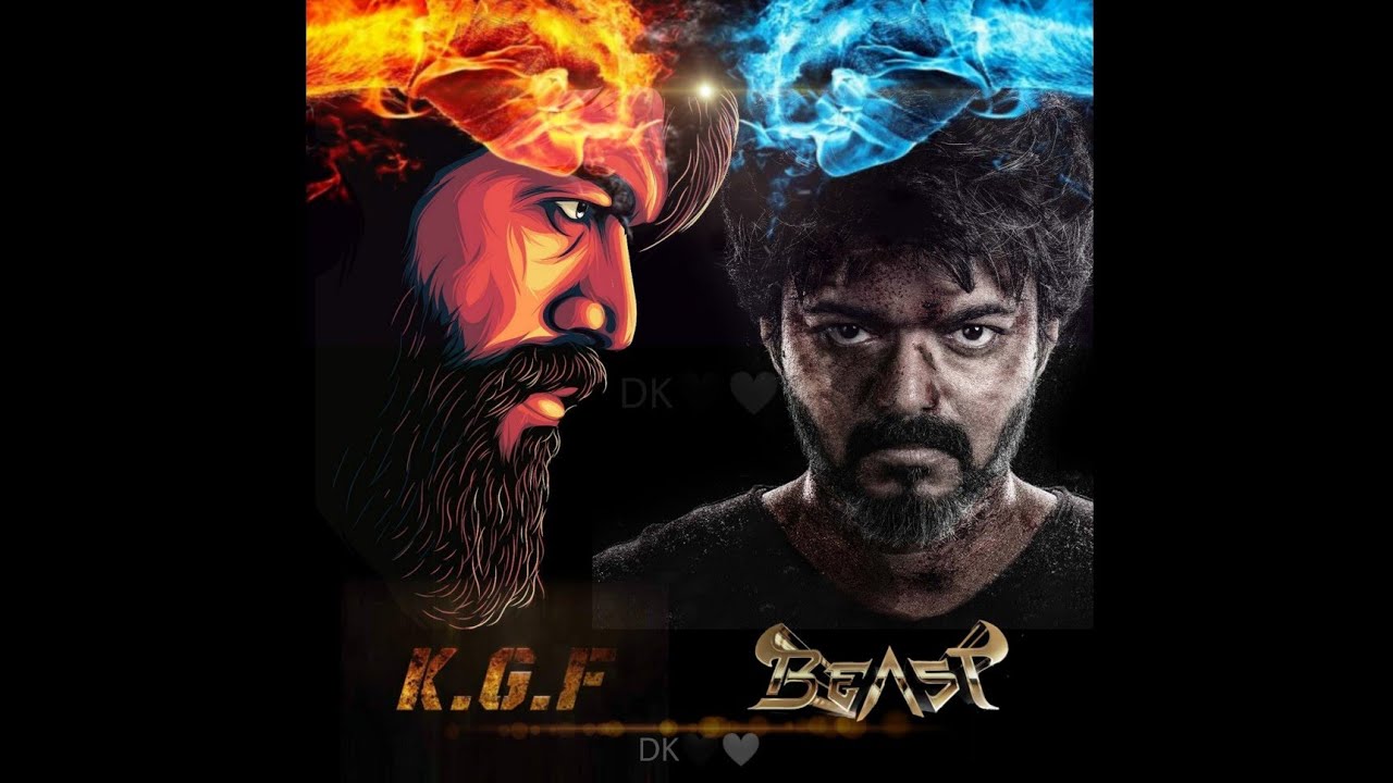 Beast in KGF | Yash | Vijay | Deekshith Kumar (DK)🖤🤍 - YouTube