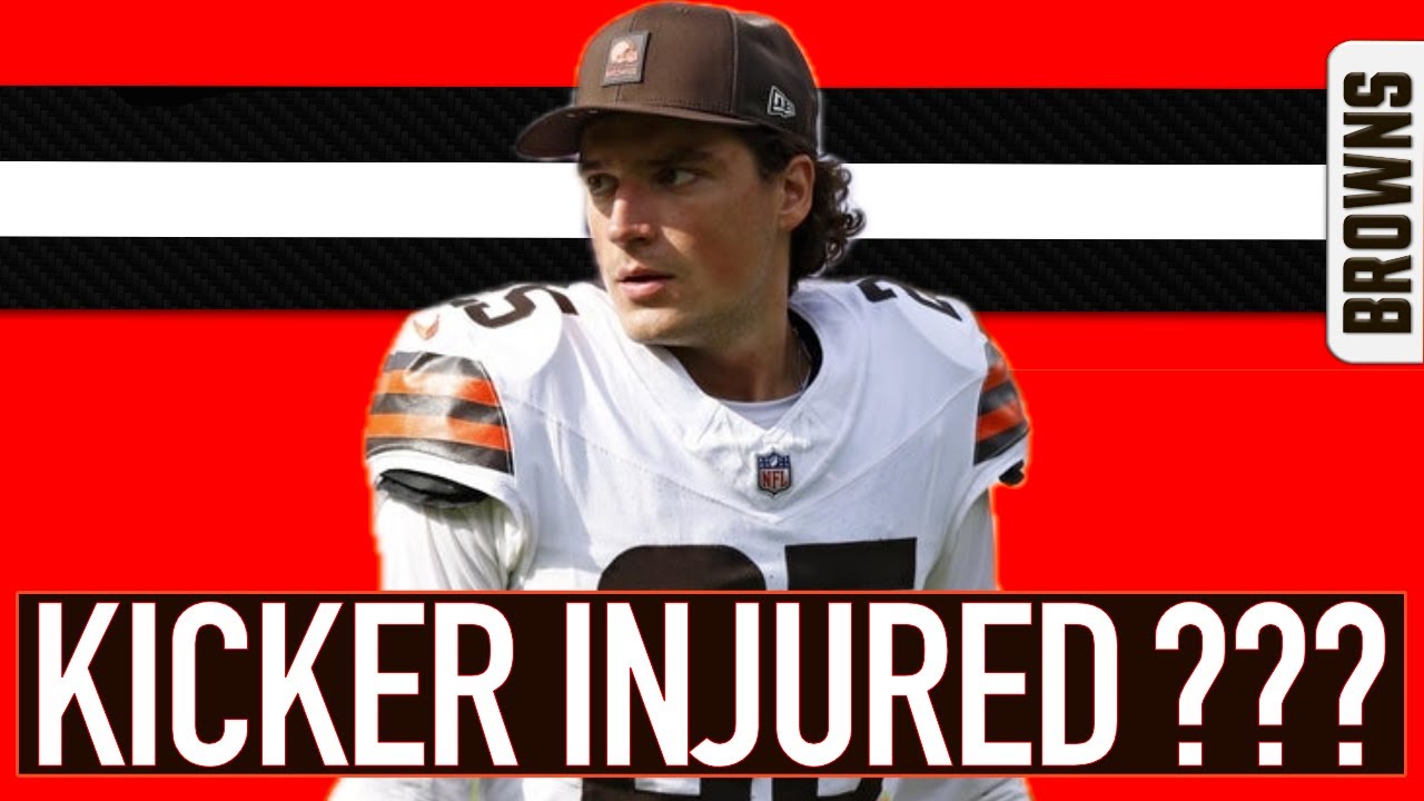 BROWNS KICKER INJURED IN PRACTICE ??? - YouTube
