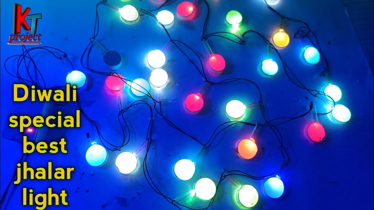 Diwali Special Best Colourful wala Jhalar Light Banaye 👍🏻 pvc pipe and ...