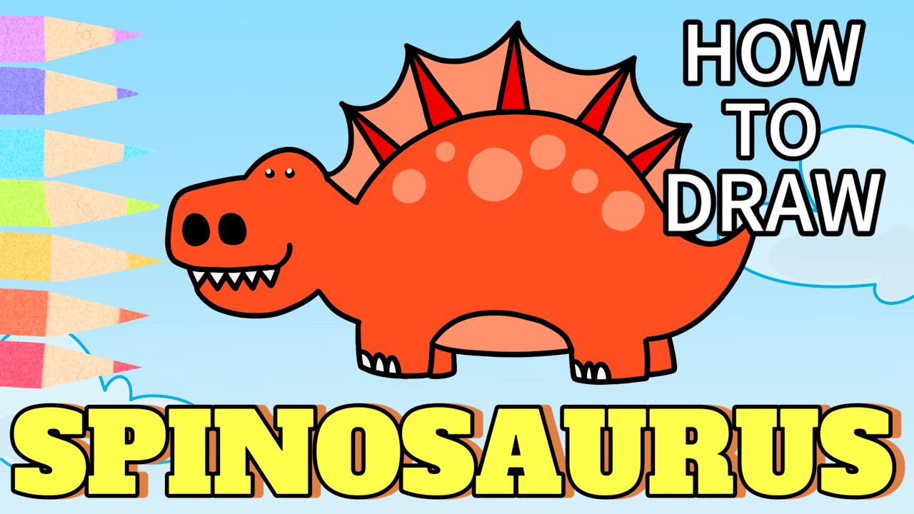 How to draw cute stegosaurus | Simple art for Kids - YouTube