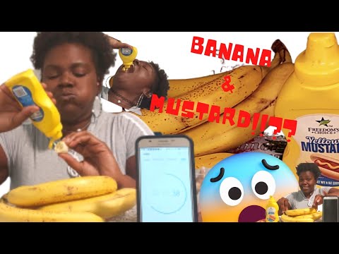BANANA & MUSTARD CHALLENGE!! CREATED BY @CandraGiles | WEIRD FOOD ...