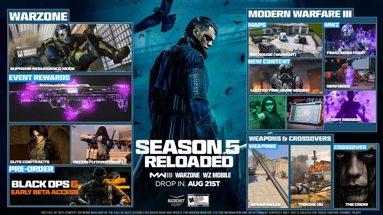 FULL MW3 Season 5 Reloaded Update Road Map! (NEW Events, Trailer ...