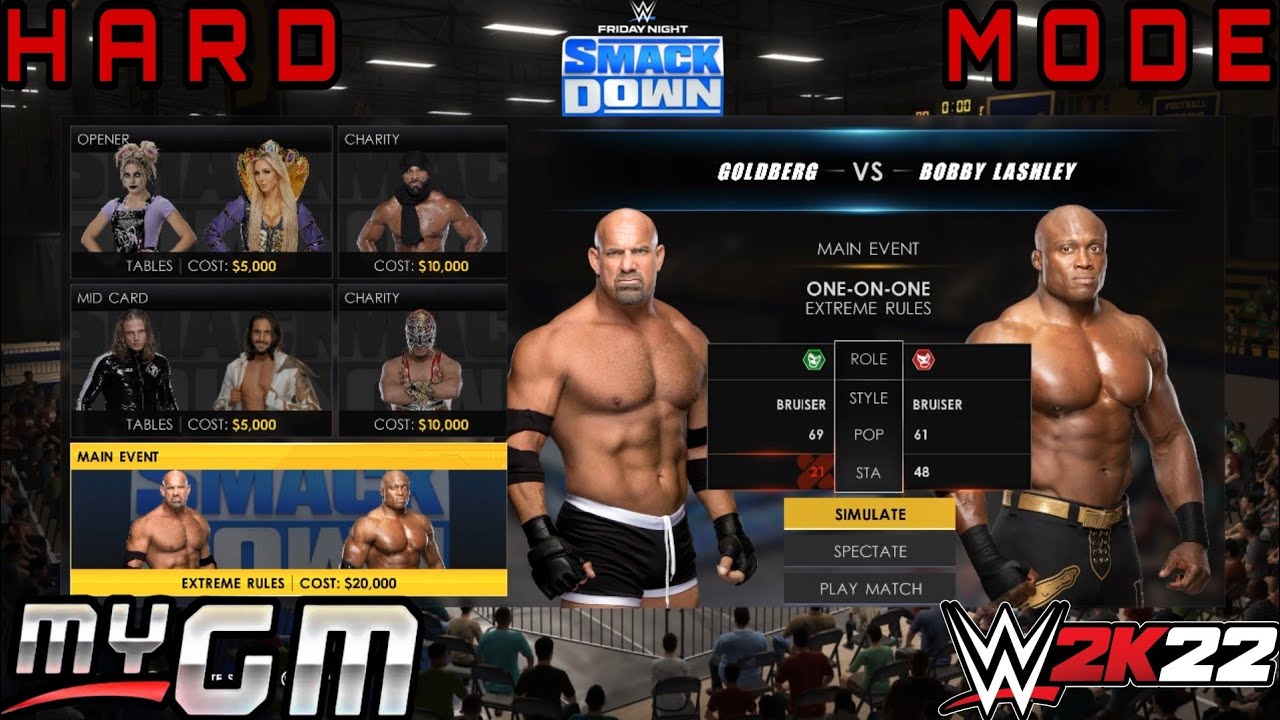 WWE 2K22 My GM Mode - WWE 2K22 #wwe2k22 #20 - YouTube