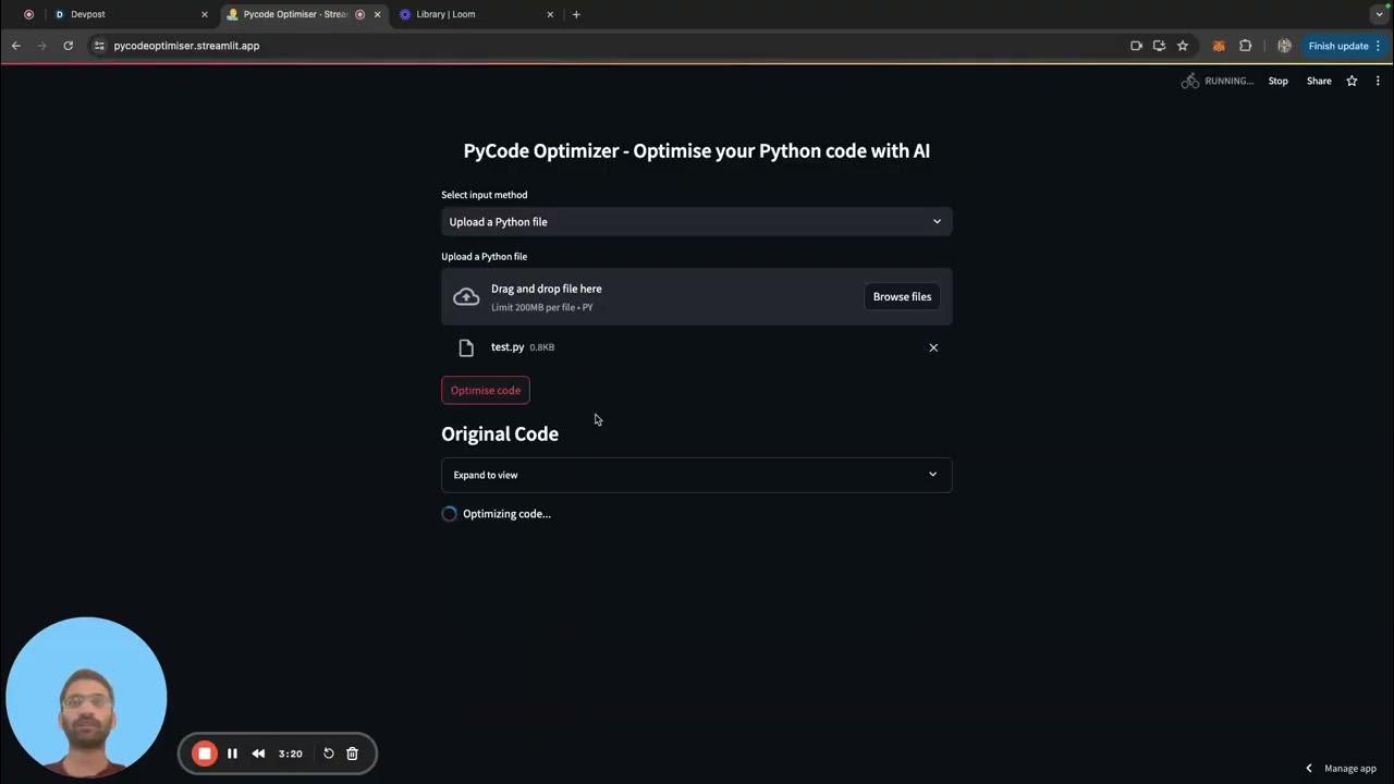 Pycode Optimizer Optimizing Python Code With Ai 👨 💻 Youtube