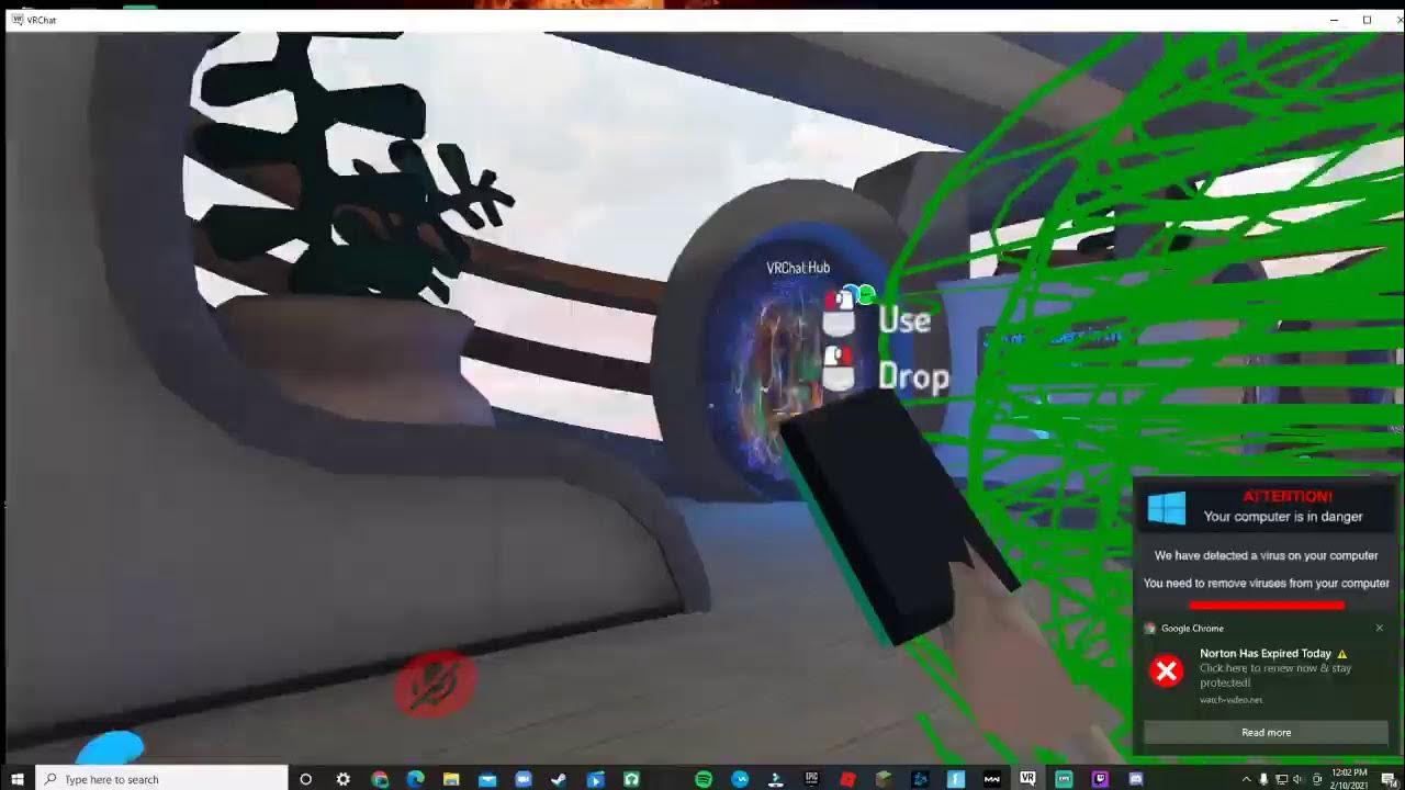 first time playing vr chat - YouTube