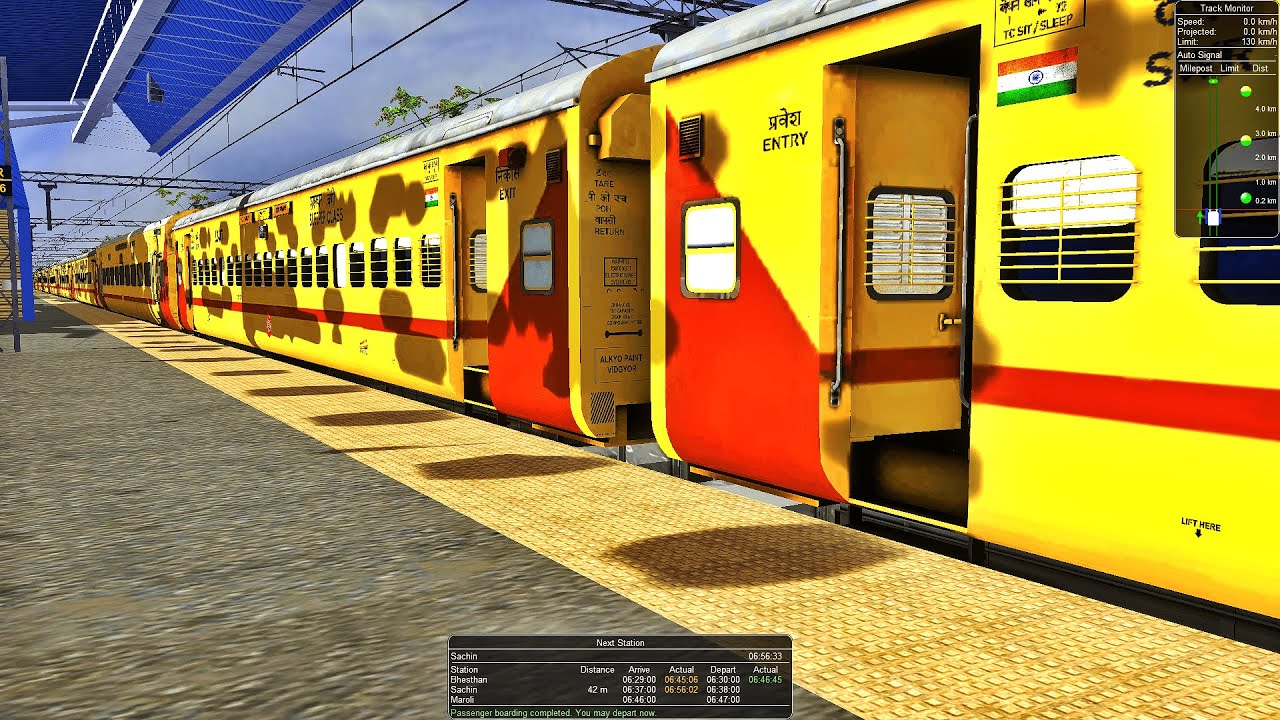 MSTS jabalpur to satna passneger train journey ICF HD track Sound Use ...