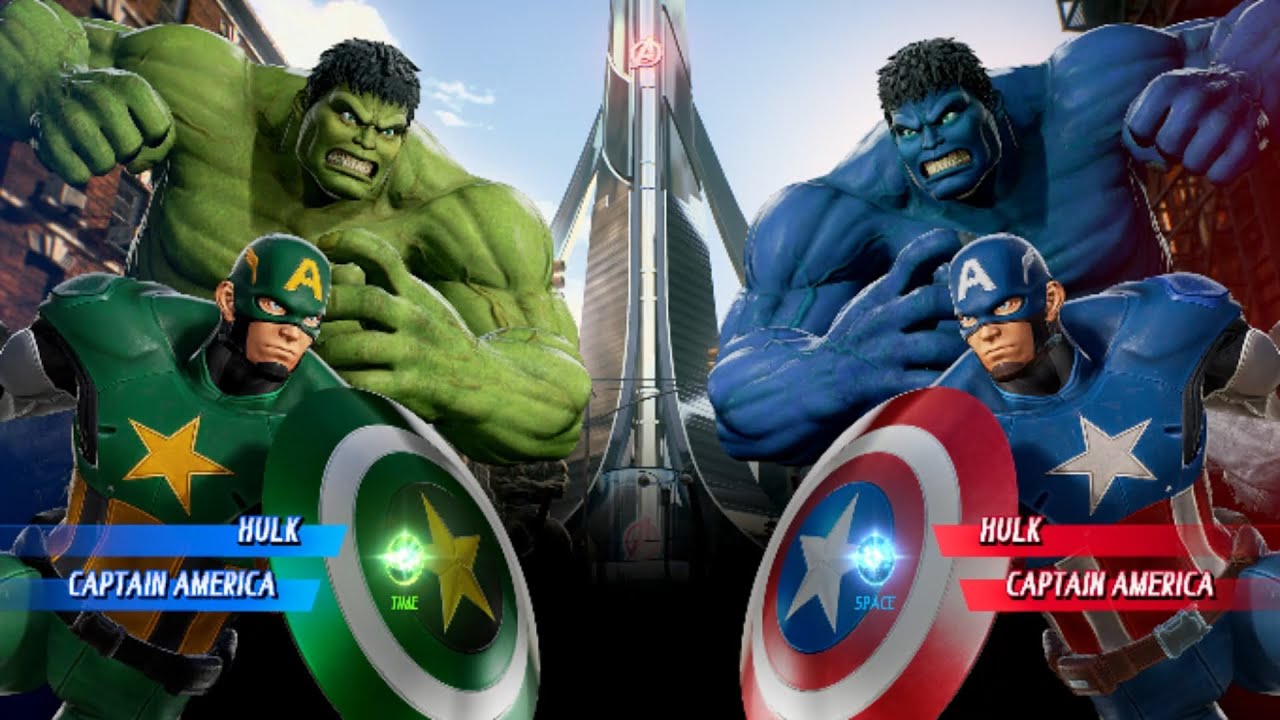 HULK & Captain America Vs Hulk & Captain America [Very Hard] Capcom ...