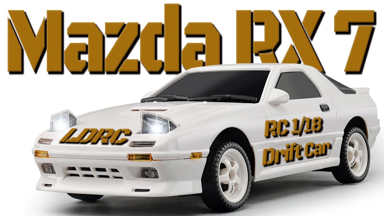 Mazda RX7 LDRC LD1802 RX7 1/18 RC Drift Car 2 4G 2WD RC Car LED ...