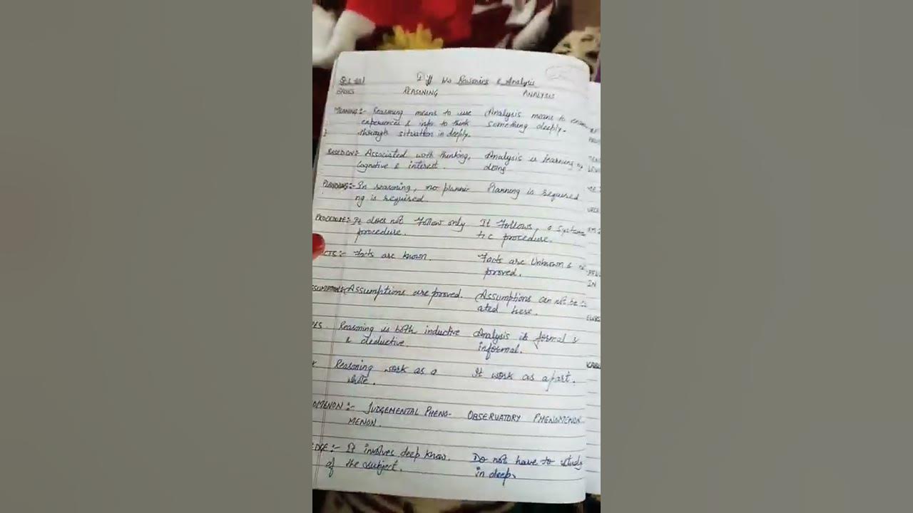 B Ed 2nd Year Notes Difference Between REASONING AND ANALYSIS SHORTS b-ed-2nd-year-notes-difference-between-reasoning-and-analysis-shorts