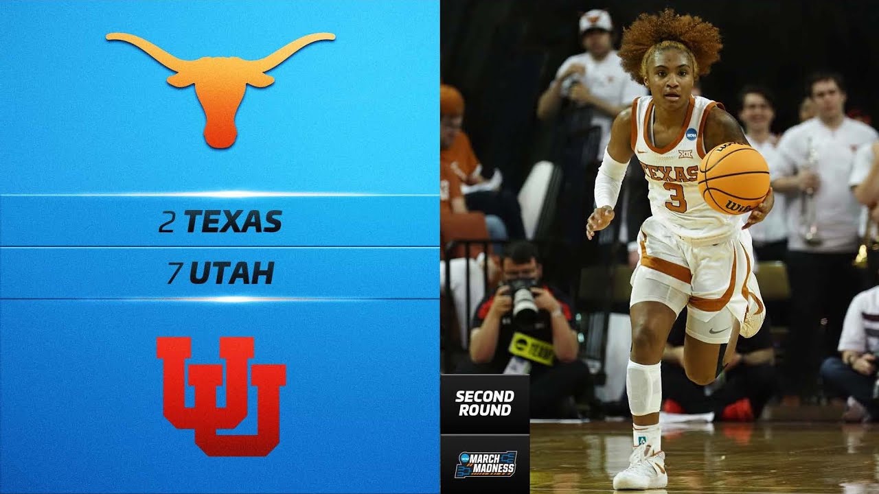 Texas vs Utah - NCAA Women's Tournament second-round highlights - YouTube