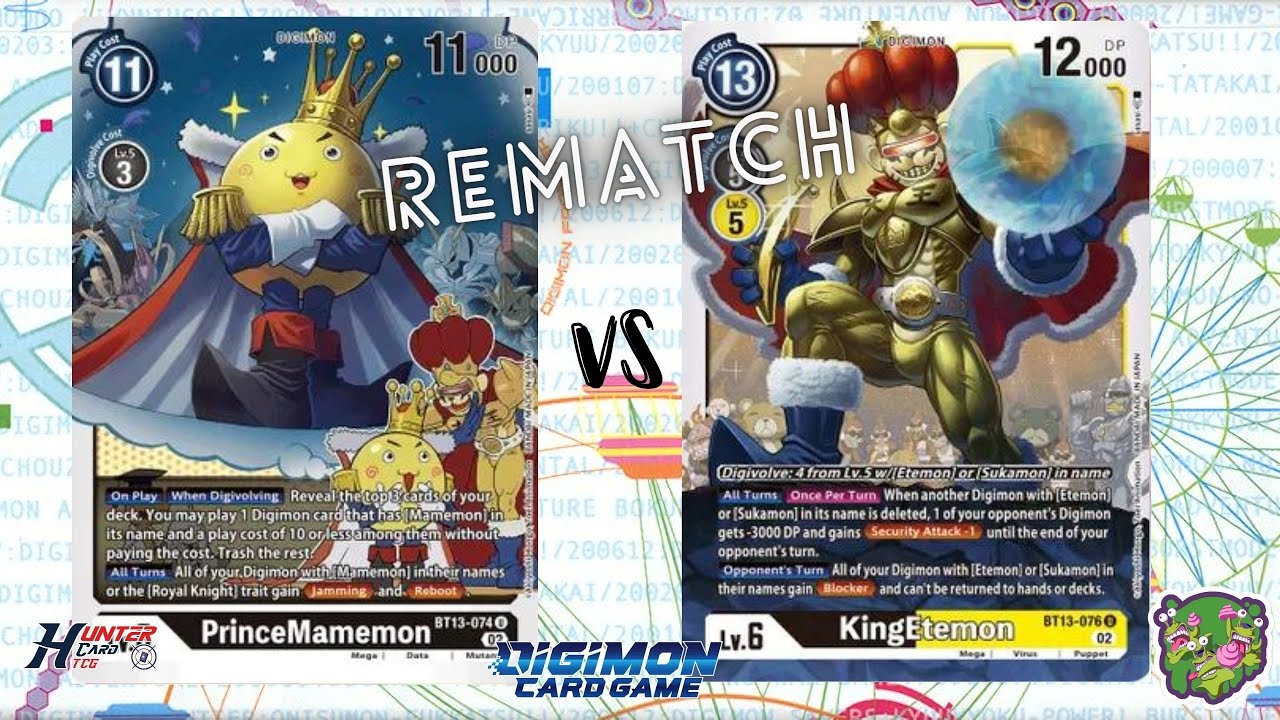 DIGIMON TCG: PrinceMamemon (Black) vs KingEtemon (Black) - YouTube