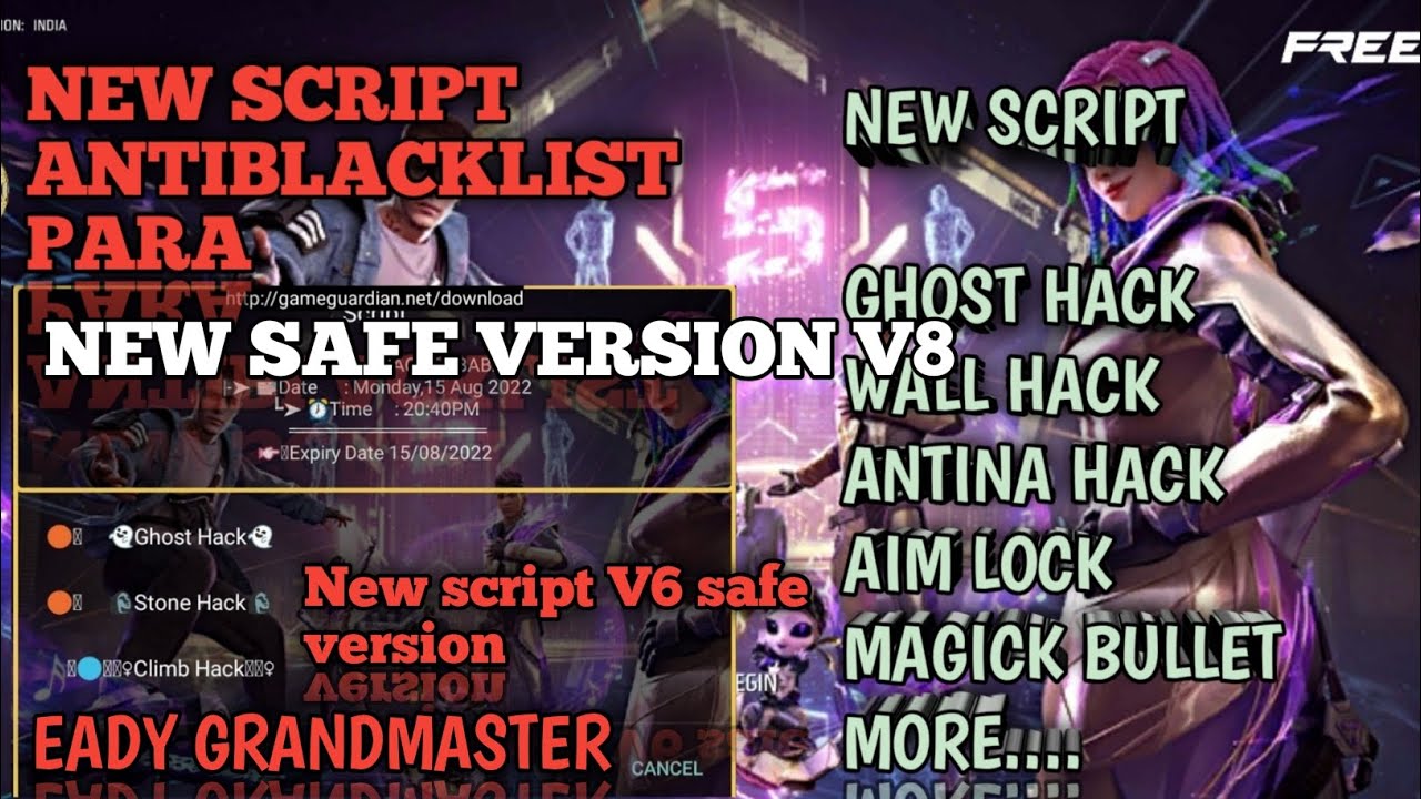 New script free fire Antiblacklist Ob 35 free fire script 100% Antiban ...