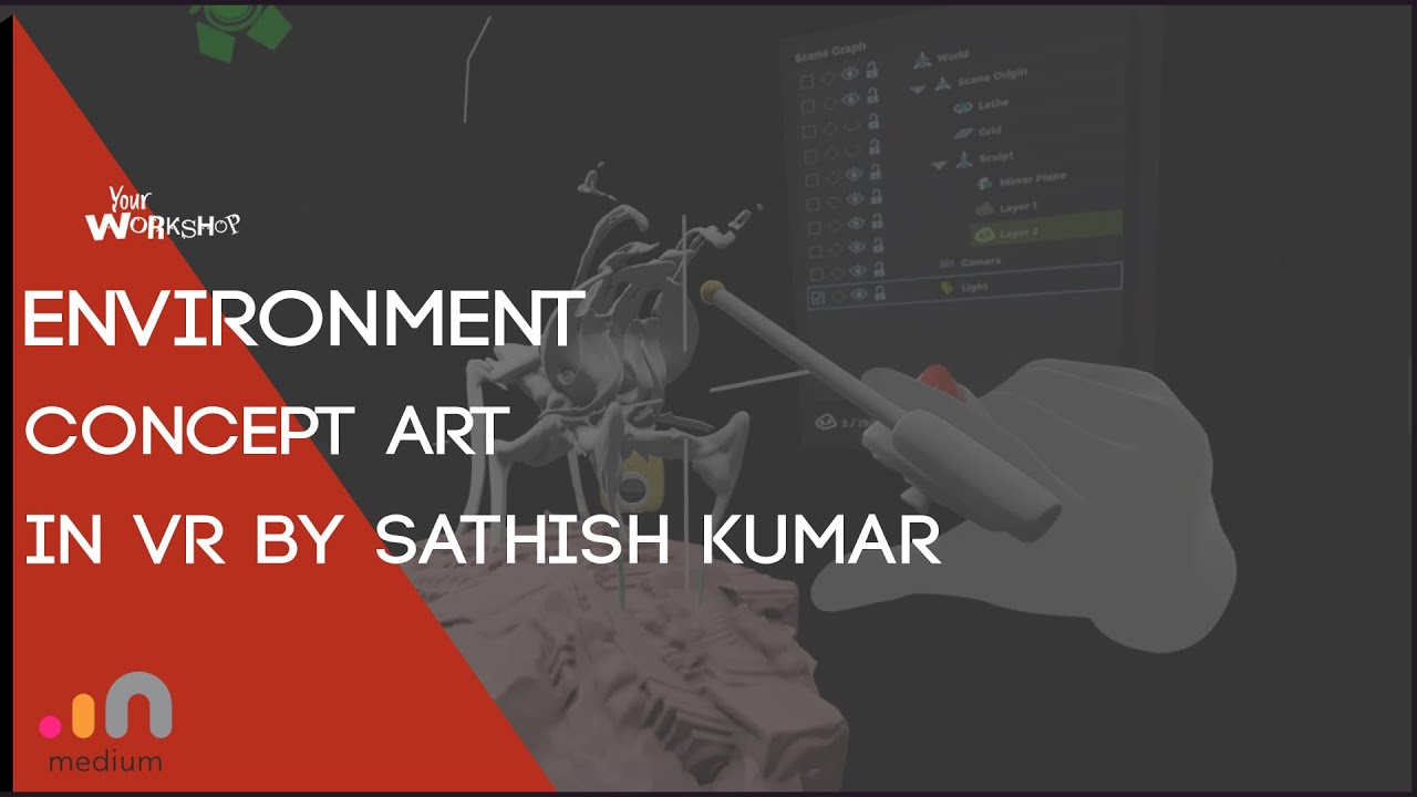 Creating Concept Art using VR Tool kit by Sathish Kumar - YouTube