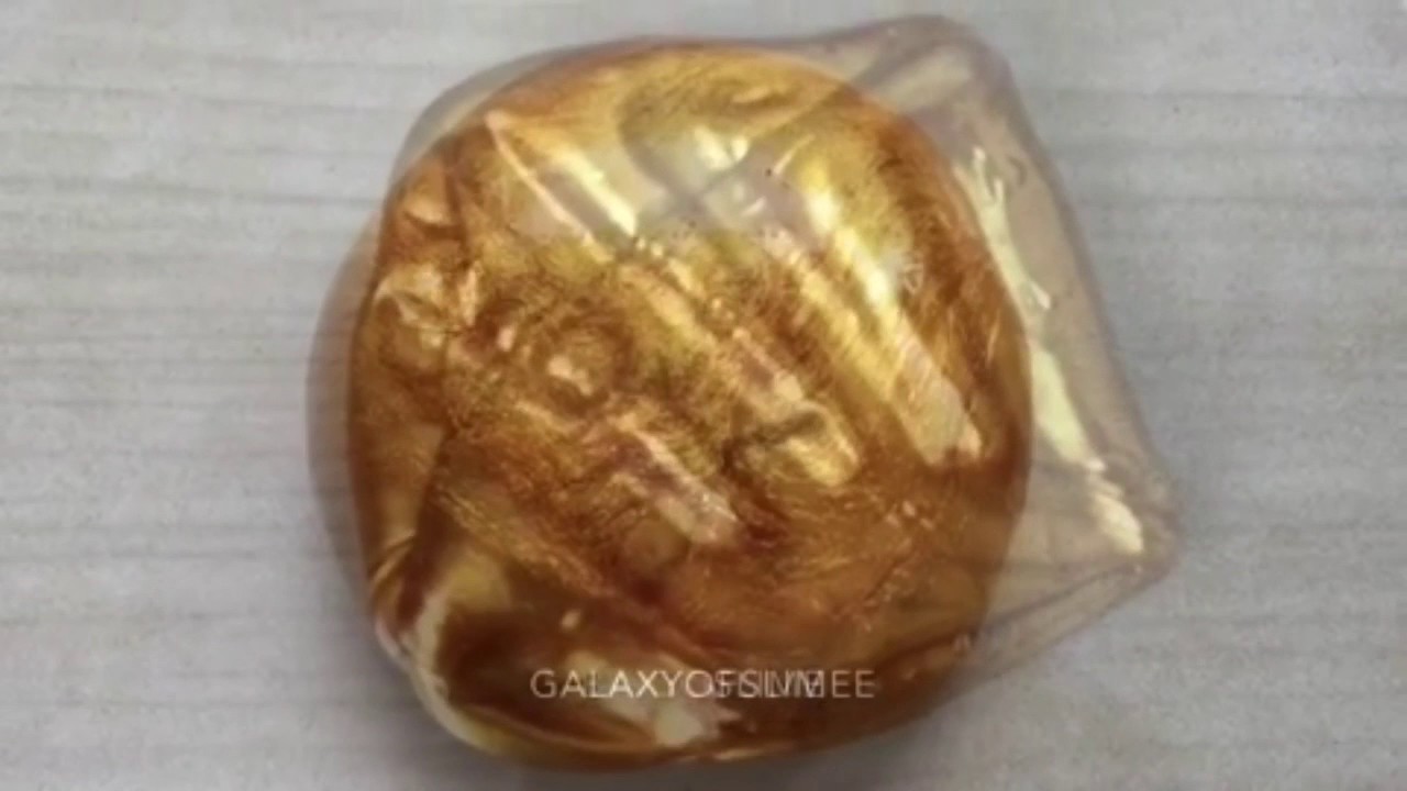 MOST SATISFYING GOLD SLIME COMPILATION - YouTube