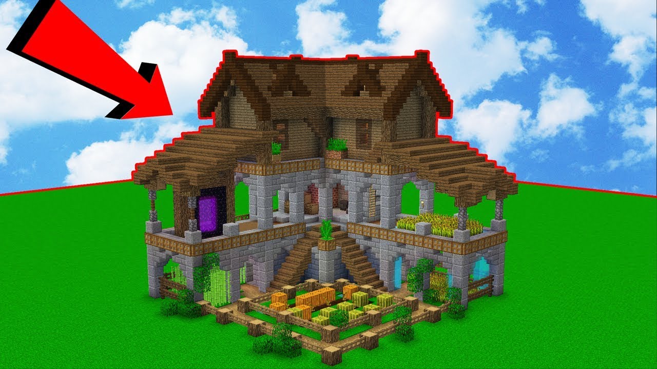 BAZA na SURVIVAL w MINECRAFT! *krok po kroku* - YouTube