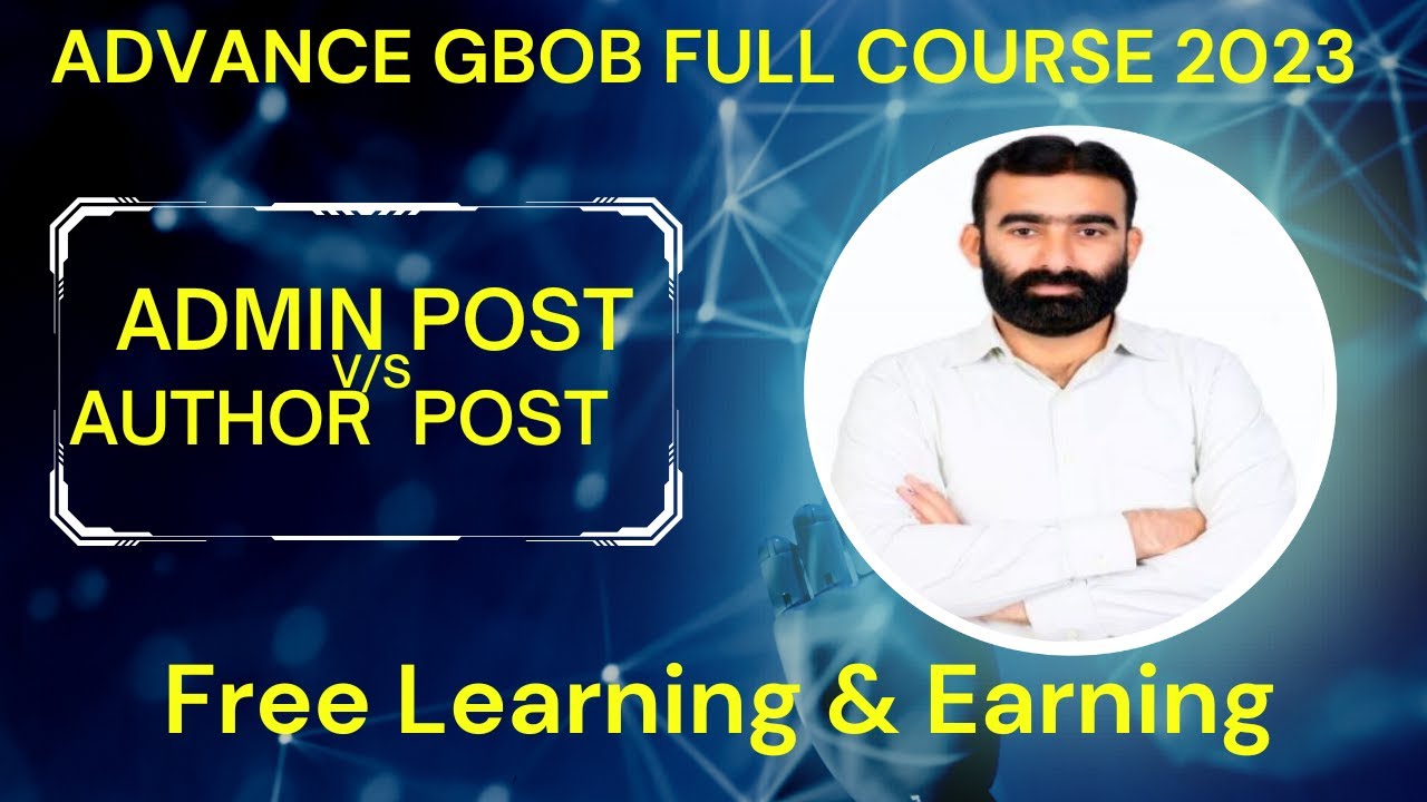 How to find Difference Author Post Admin Post | Free Course | GBOB ...