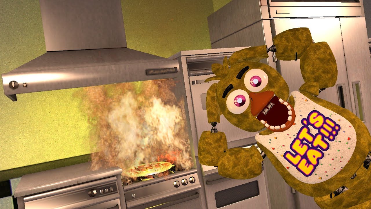 Freddy and friends Chica burns down the kitchen - YouTube