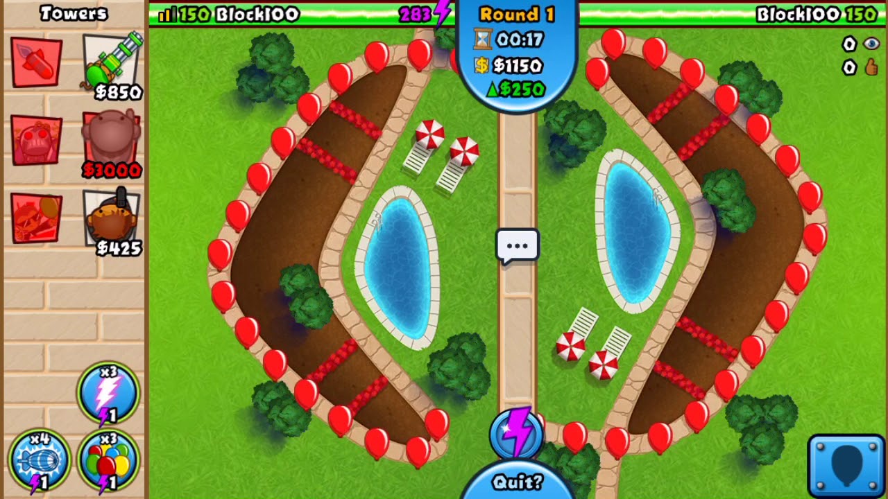 Map length test(Bloons TD Battles Mobile) - YouTube