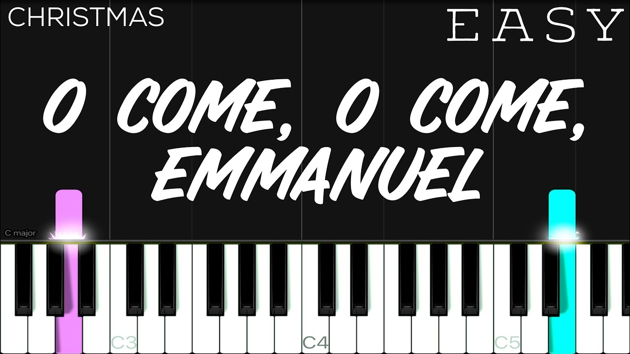 Christmas - O Come, O Come, Emmanuel | EASY Piano Tutorial - YouTube