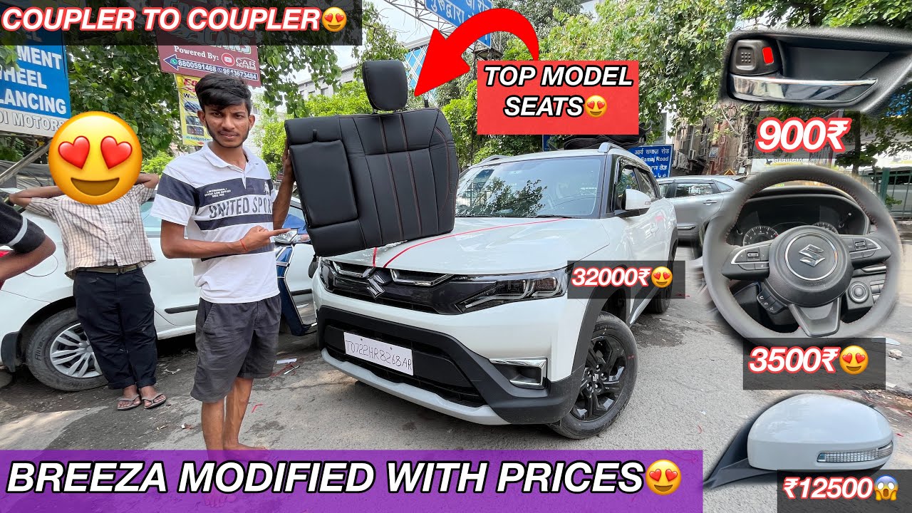 BREZZA 2022 VXI MODIFIED🔥BREZZA FACELIFT VXI MODIFICATION🔥BREZZA ...