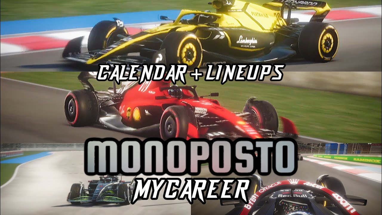 Monoposto MyCareer SEASON 5 DRIVER LINE UPS + CALENDAR REVEALED! - YouTube