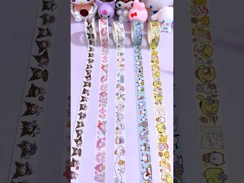 Sanrio sticker paper roll🥰✨#shortsviral #japan #cute #sanrio #kuromi #accessories #toys #haul