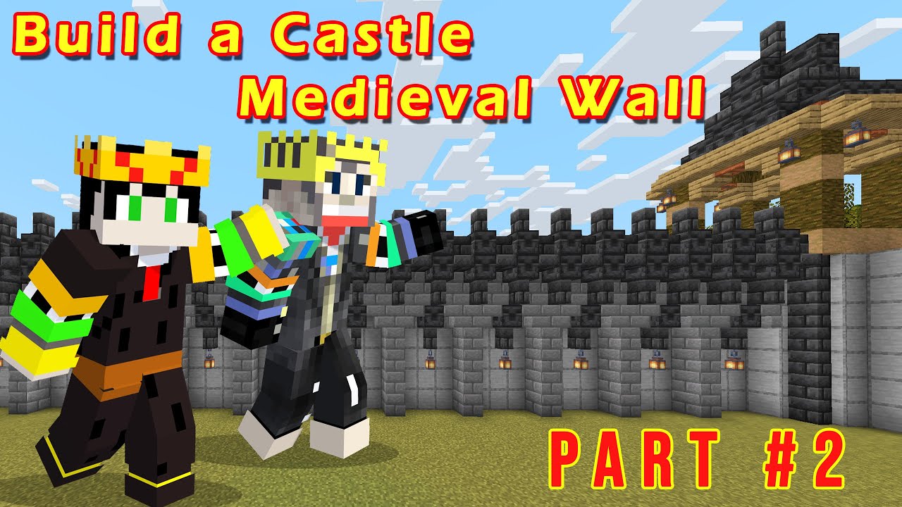 Build a Castle Medieval Wall in Minecraft😀I Castle का Medieval दीवार in ...