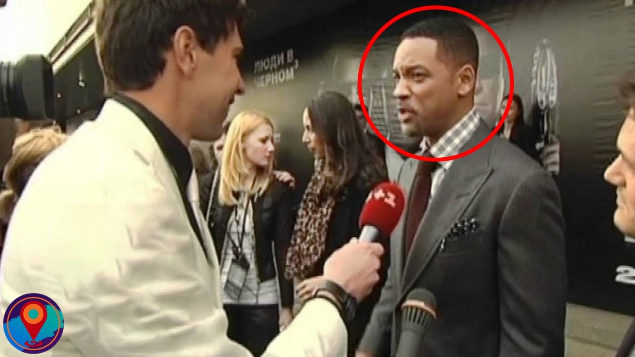 15 ANGRY AND AWKWARD Celebrity Moments - YouTube