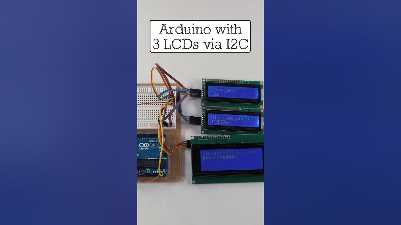 3 LCDs on Arduino via I2C #arduino #arduinoproject - YouTube